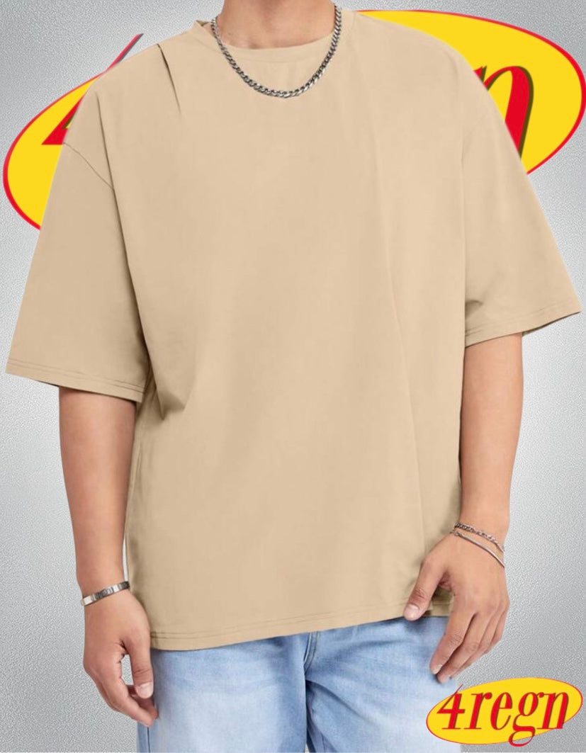 PLAIN OVERSIZED DROP SHOULDER TEES – 4REGN