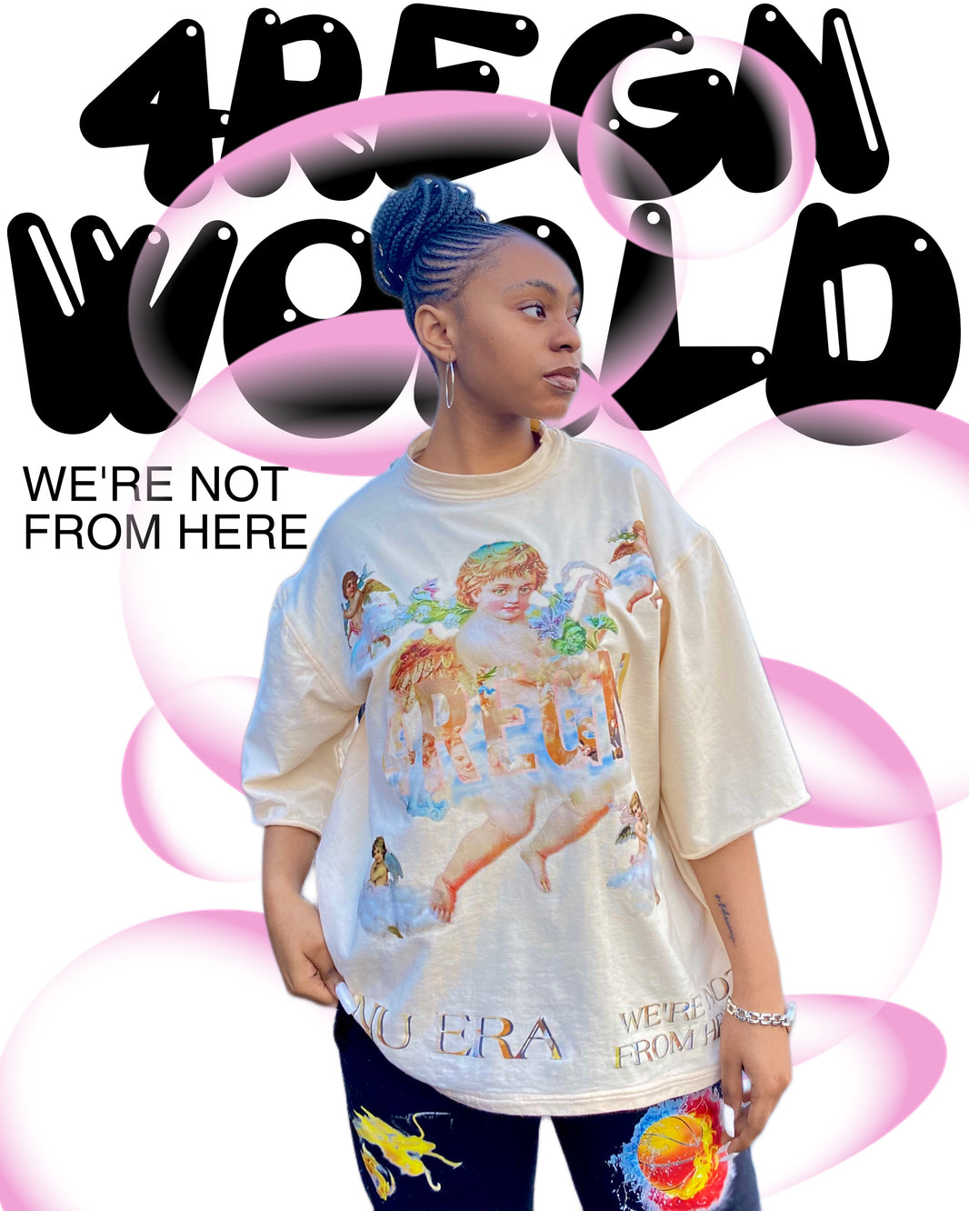 4REGN DEXIGN OVERSIZED TEES